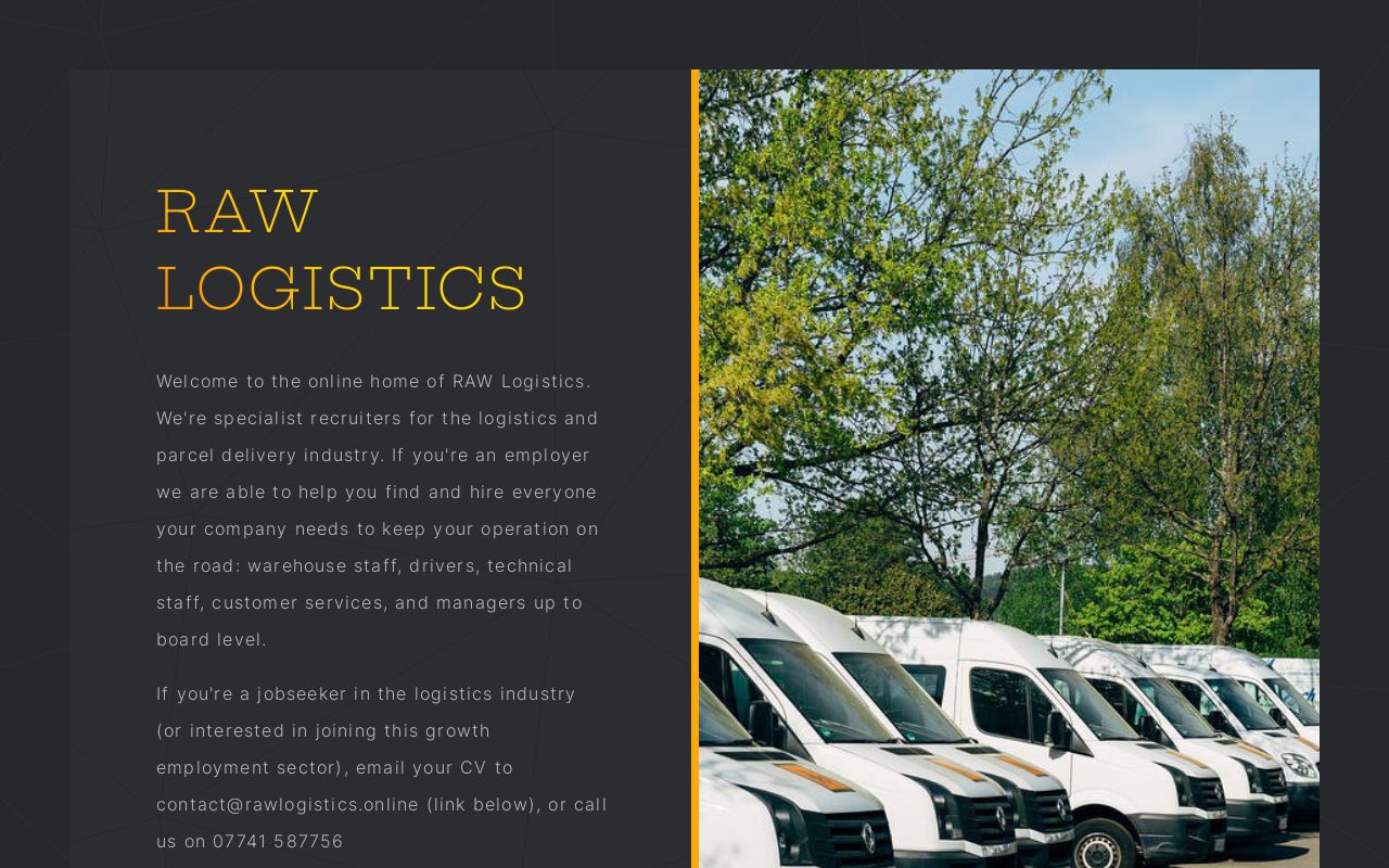 RAW LOGISTICS RECRUITMENT